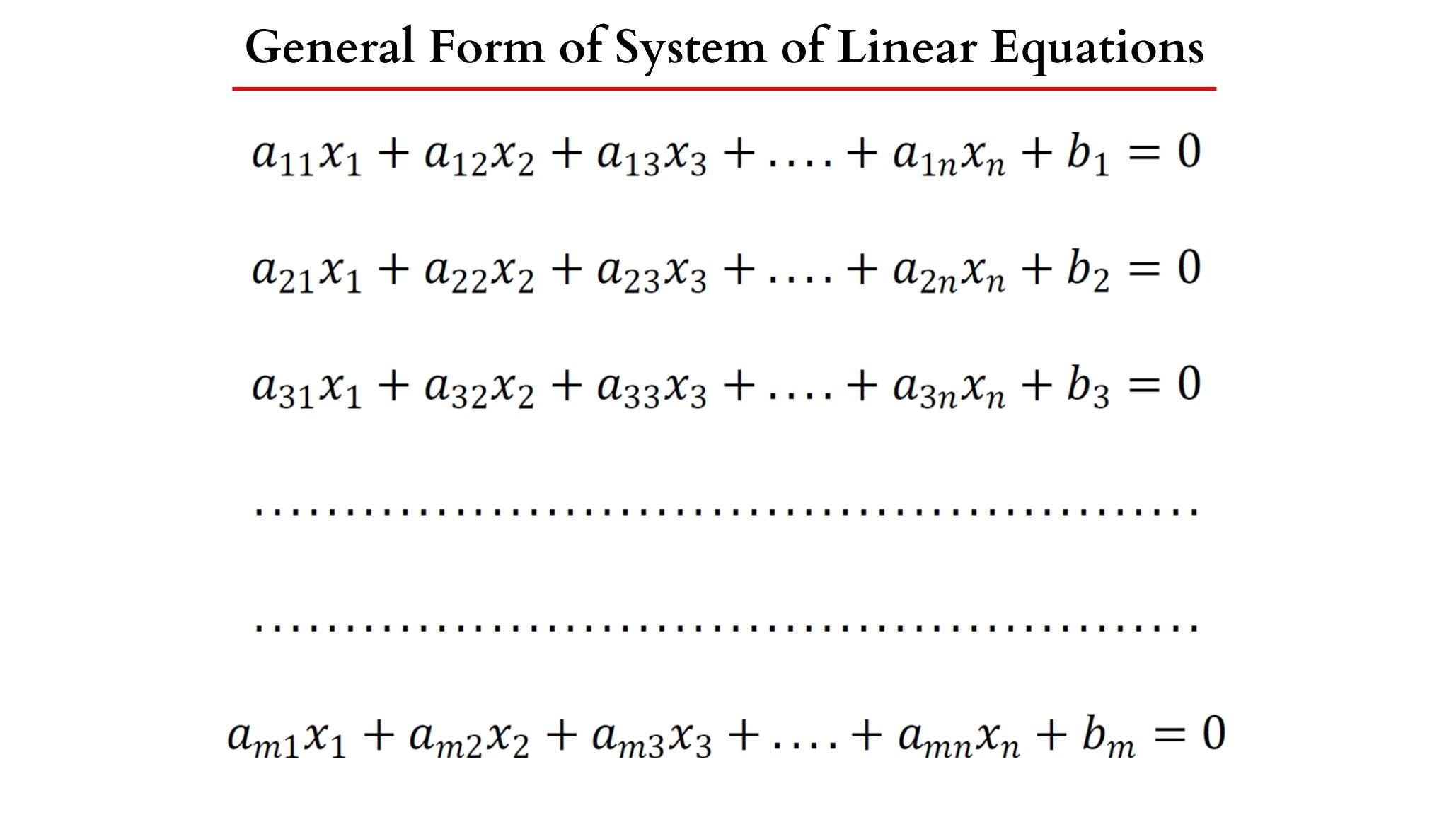 How to Solve a System of Linear Equations
